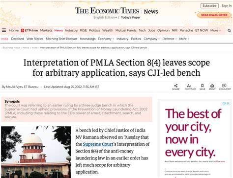 Interpretation Of Pmla Section Luthra And Luthra