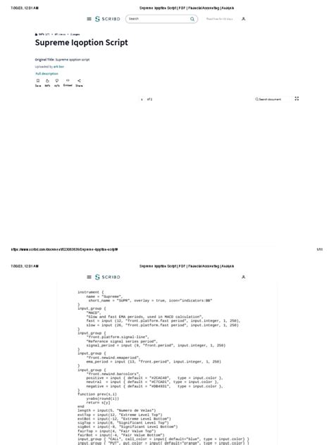 Supreme Iqoption Script Pdf Financial Accounting Analysis Pdf
