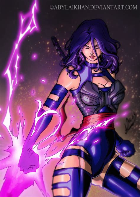 Stunning Psylocke Illustration By John Pross Psylocke Pics Psylocke