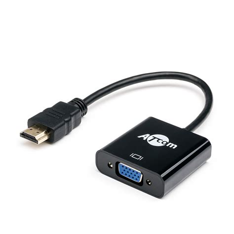 Перехідник Hdmi Male Vga Female довжина кабелю 10см Atcom Ua