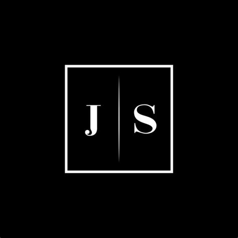 Premium Vector Js Minimalist Typography Logo
