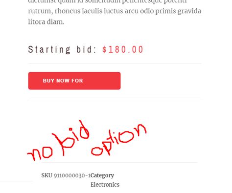 Wordpress Bid Button Not Showing Stack Overflow