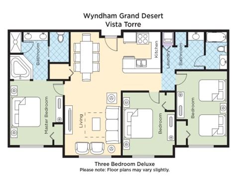 Club Wyndham Grand Desert 2 Bedroom Floor Plan