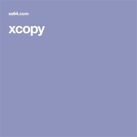 Xcopy Copy Files And Folders Windows Cmd