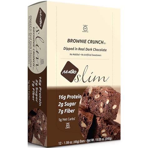 Nugo Nutrition Bar Nugo Slim Brownie Crn 45 G 12 Pacote Vitaminer Shop