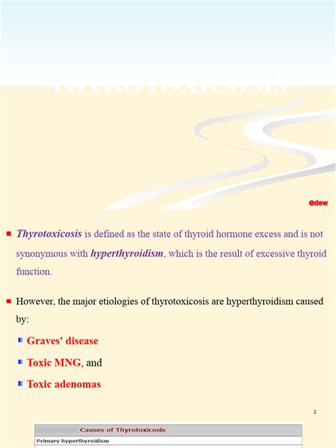 Thyrotoxicosis Pdf