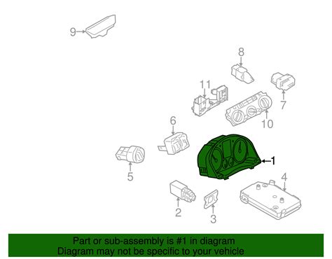 5k0 920 970 Px Cluster Assembly 2010 Volkswagen Wolfsburg Parts Direct