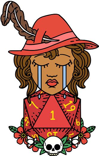 레트로 문신 스타일 우는 인간 음유시인 자연 하나 D20 주사위 롤 가수에 대한 스톡 벡터 아트 및 기타 이미지 가수 굴리기 깃털 Istock