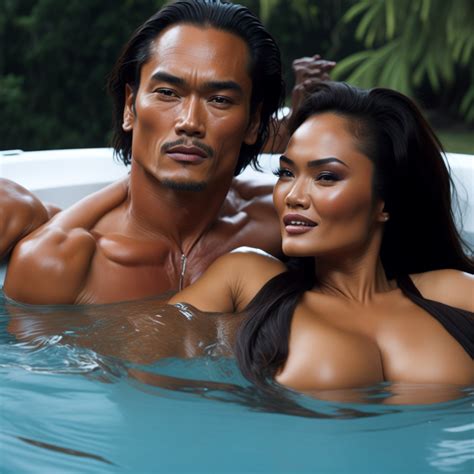Tia Carrere In A Hot Tub With Mr Lucky By Captgage On Deviantart
