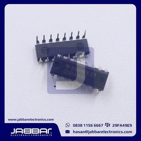 Macam Macam Komponen Elektronik Jual Ic Cd4049 Dip