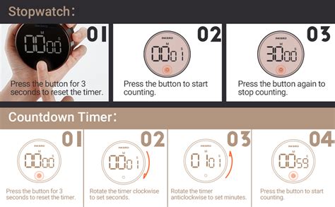 Inkbird Digital Rechargeable Countdown Kitchen Timer Clock Idt 01