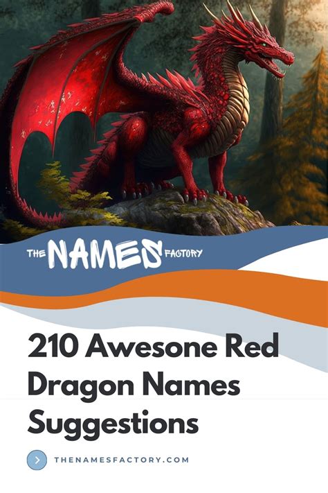 210 Legendary Red Dragon Names Ideas With Meanings