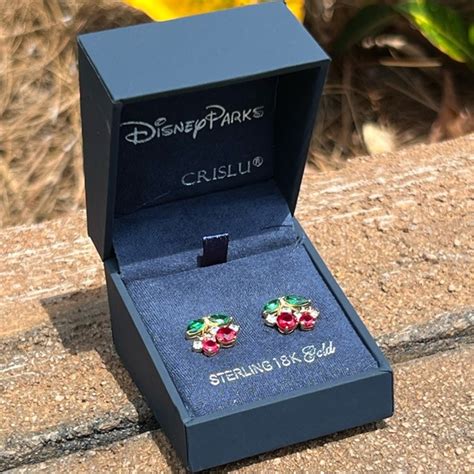 Crislu Jewelry Crislu Mickey Minnie Cherry Earrings Trunk Show
