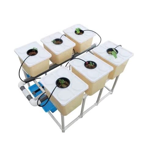 Six Dwc Hydroponic Bucket System 10litre Buckets With Pumps Mushroomtec