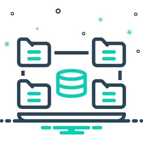 Data Folder Connect Server File Database Datacenter Icon