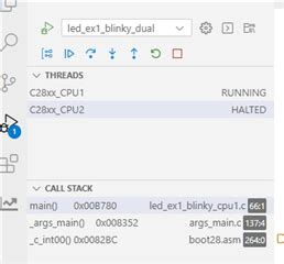 LAUNCHXL F D How To Flash Both CPU Programs Using CCS Theia Led Ex Blinky C