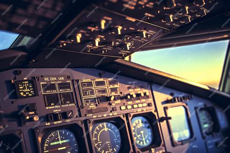 Premium Photo Airplane Cockpit With Instruments And Controls