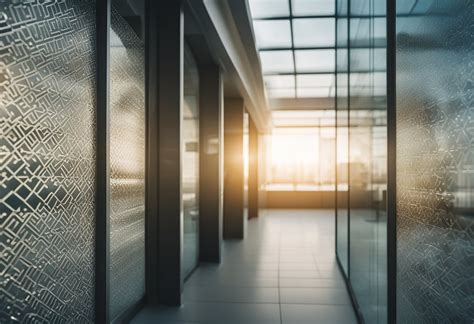 Frosted Glass Design Patterns For Office Blend Style And Privacy