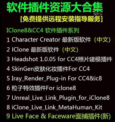 Iclone8 2 Character Creator4 2中文汉化软件插件远程安装ic8cc4 虎窝淘