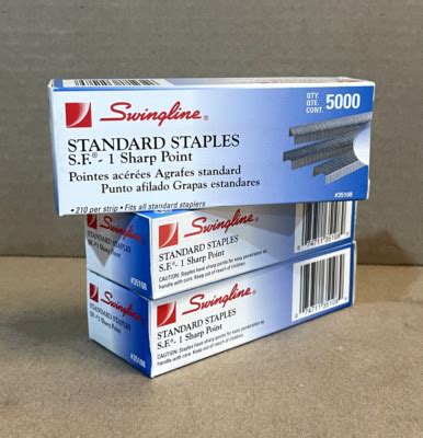 Staples Standard Swingline 5000 Count 7471135108 210 Per Strip 35108