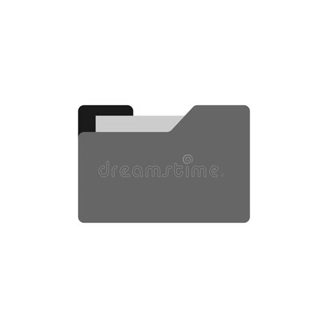 Empty Folder Icon Vector Illustration Isolated Stock Vector Illustration Of Design Document