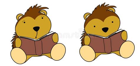 Cute Little Porcupine Cartoon Background Stock Vector Illustration Of