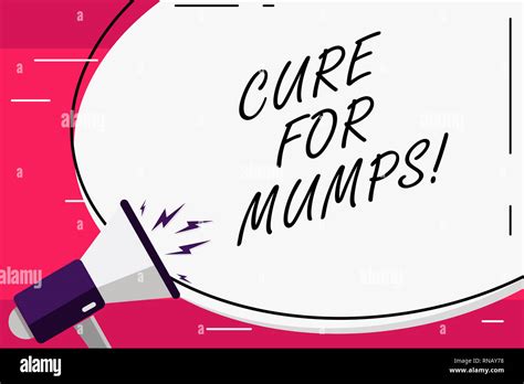 Word Writing Text Cure For Mumps Business Concept For Medical