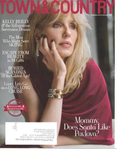 Town Country Magazine December January Kelly Reilly Gift