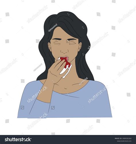 First Aid Bleeding Mouth Vector Illustration Stock Vector Royalty Free 2090181262 Shutterstock