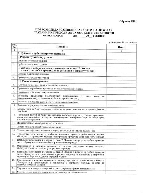Obrazac Pb2 Pdf