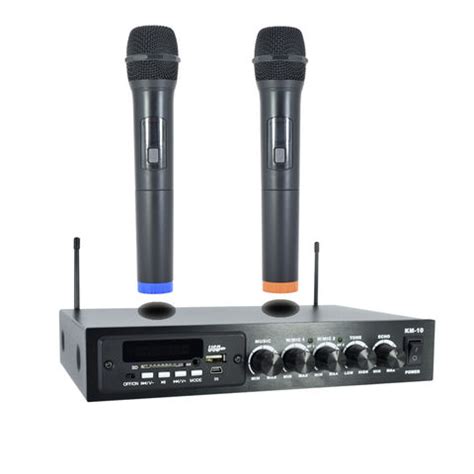 China Professional Wireless Microphone System Dual 2 Channel UHF ...