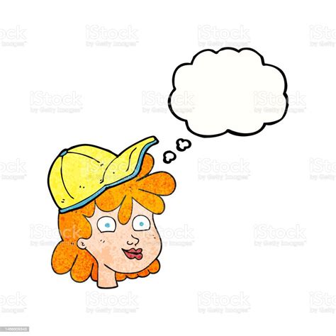 자유형 그린 생각 거품 질감 만화 여자 모자를 쓰고 귀여운에 대한 스톡 벡터 아트 및 기타 이미지 귀여운 기이함 기포