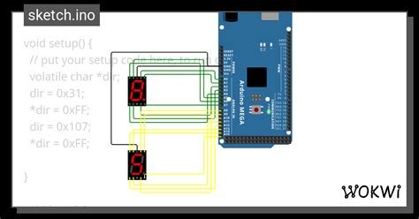 Sevenseg1 Wokwi Esp32 Stm32 Arduino Simulator