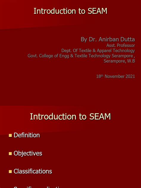 Overview Of Seam Classifications Pdf Seam Sewing Clothing