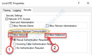 MSDTC Encountered An Error In Windows Fix