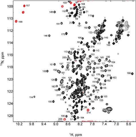 1 H 15 N Correlation Hsqc Spectrum Obtained For Mmlv P12ca N