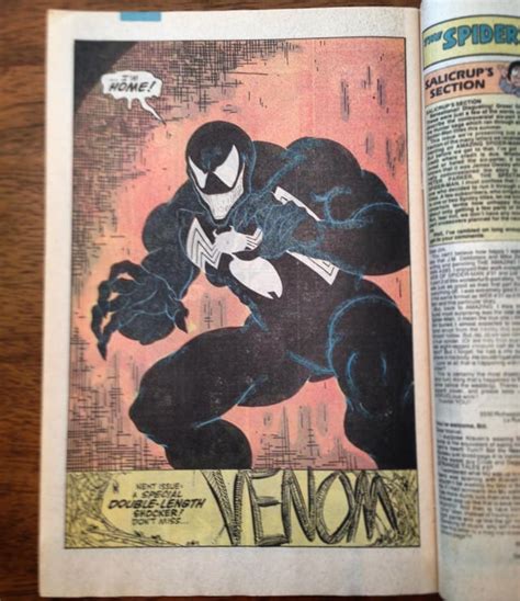 Venoms First Appearance In Amazing Spider Man 299 Rcomicbooks