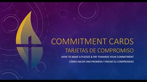 Commitment Card Presentation Youtube