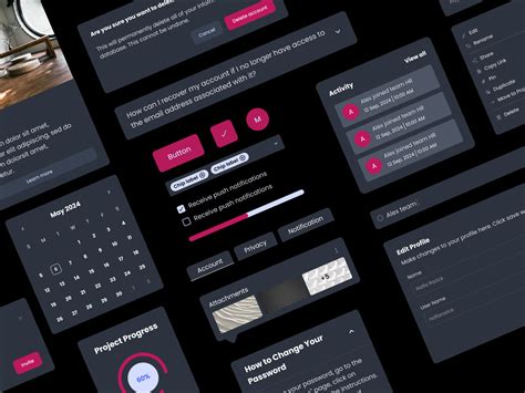Ui Component Dark Theme By Nafla Razick On Dribbble