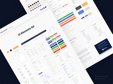 Freebie UI Elements Kit On Behance