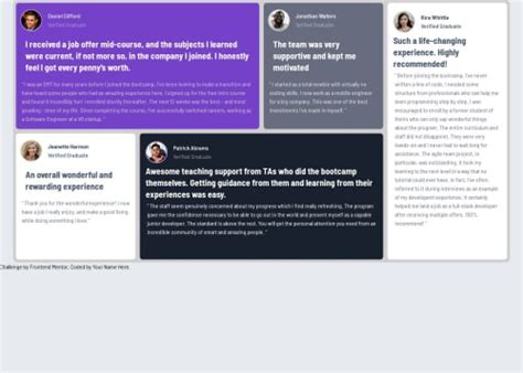 Responsive Css Grid Coding Challenge Solution