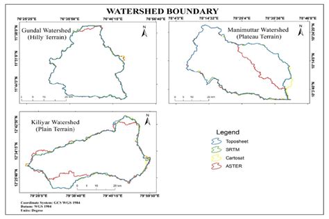 Delineation Of Watershed From Toposheet Srtm Cartosat And Aster Download Scientific Diagram