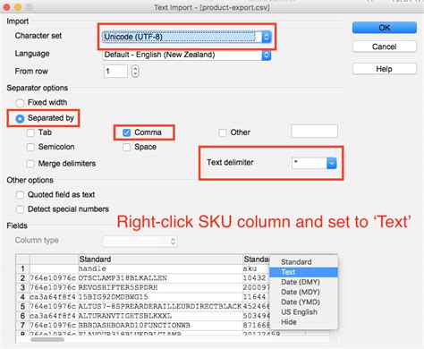 How To Format Csv Files In Openoffice Lightspeed Retail X Series