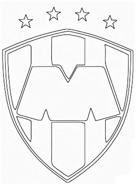 Pinto Dibujos Imágenes Del Escudo De Los Rayados Del Monterrey Para