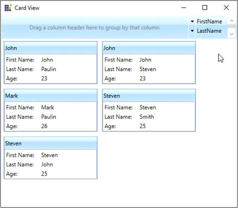 Sorting Mode In Wpf Card View Control Syncfusion
