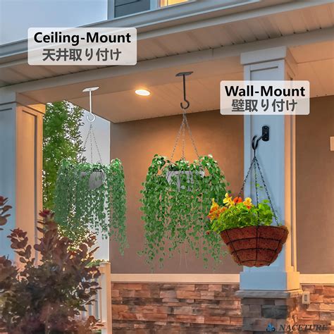 Naceture Ceiling Hooks Heavy Duty 2 Pack Plant Hooks