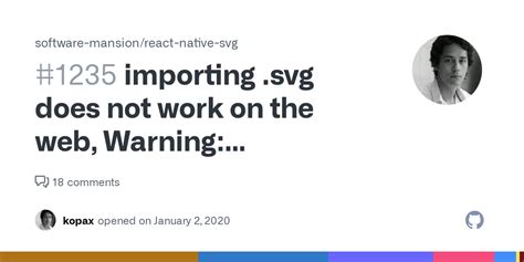 Importing Svg Does Not Work On The Web Warning Is Using Incorrect