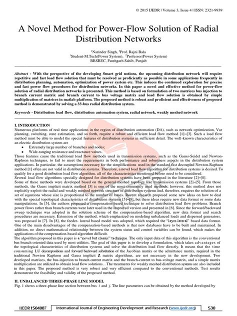 A Novel Method For Power Flow Solution Of Radial Distribution Networks