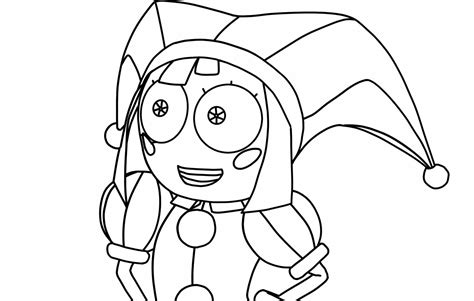 어메이징 디지털 서커스 3화 주블 색칠공부 도안 무지개캔버스 색칠공부 무료도안