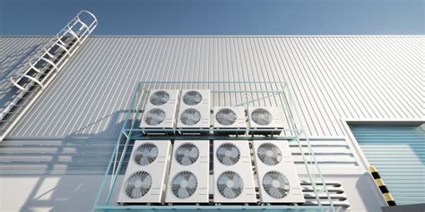 3d Rendering Of Condenser Unit For Hvac System Stock Illustration